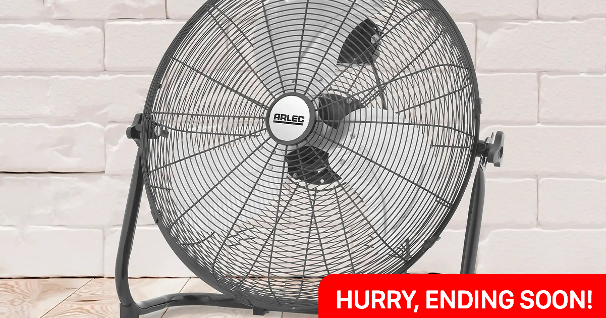 WIN this 20 Inch Industrial Floor Fan | Snizl Ltd Free Competition